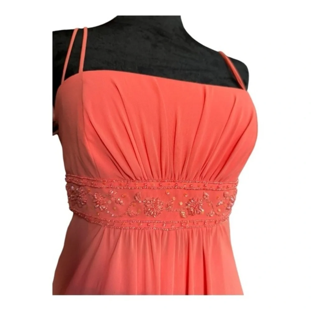 David's Bridal | Dresses | Davids Brida Beaded Spaghetti Strap Formal ...